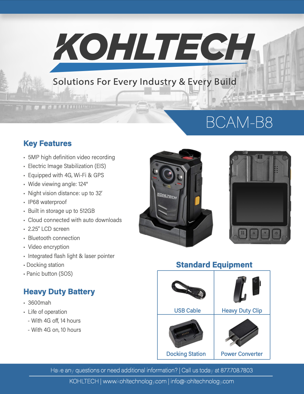 Body Cameras - Kohltech